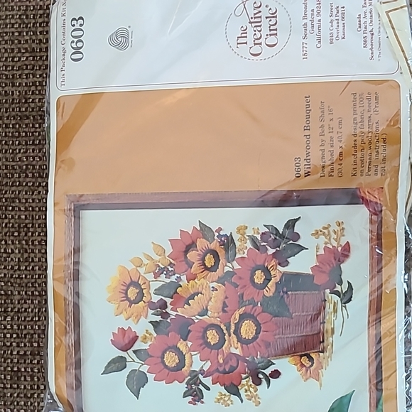 The Creative Circle | Art | Vintage Embroidery Kit By The Creative ...
